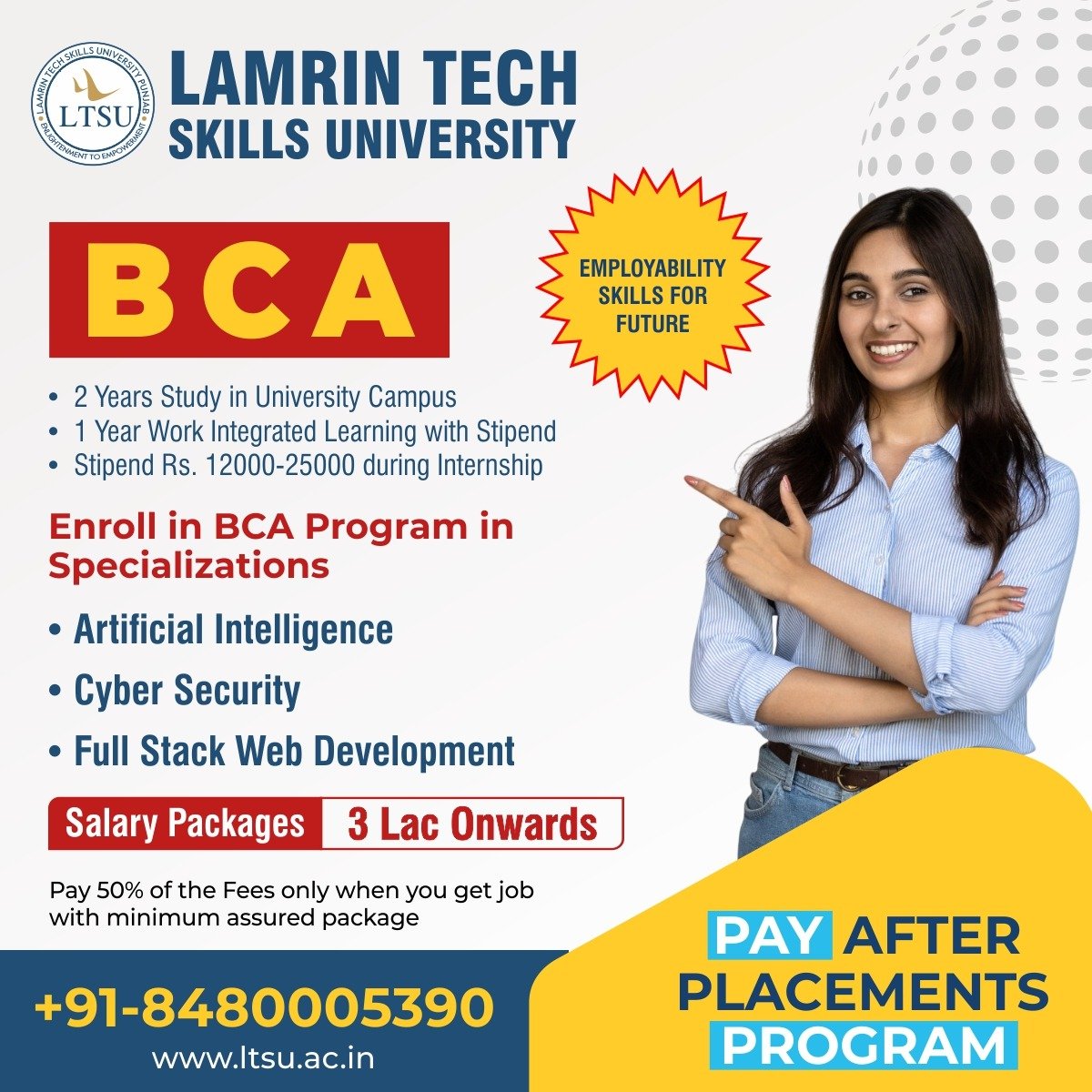 BCA at LTSU: Your Gateway to the Future of Tech – With Specializations in AI, Full Stack Web ...