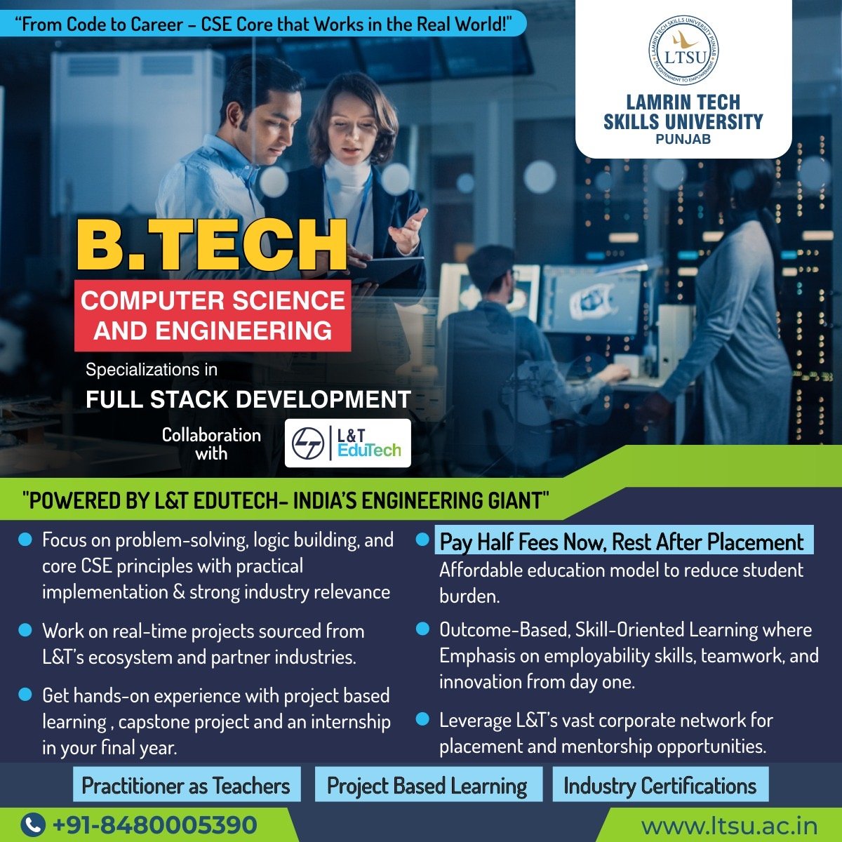 From Code to Career | B.Tech in Computer Science & Engineering with Full Stack Development at ...