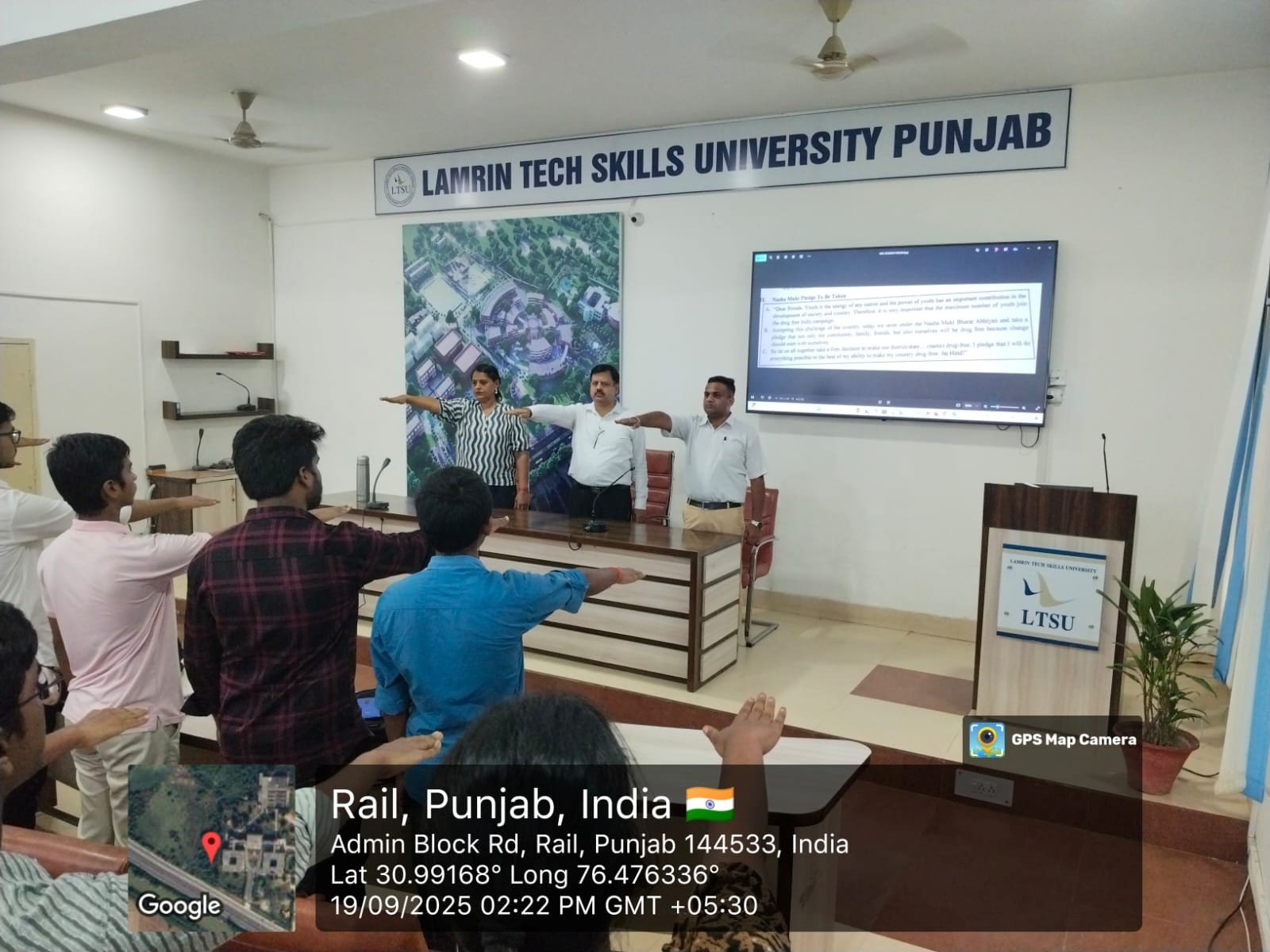 NSS LTSU Organises Drug-Free Campus Pledge at USET